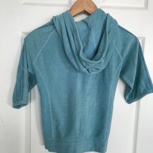 lululemon athletica | Tops | Vintage Lululemon Terry Hooded Zip Tee ...